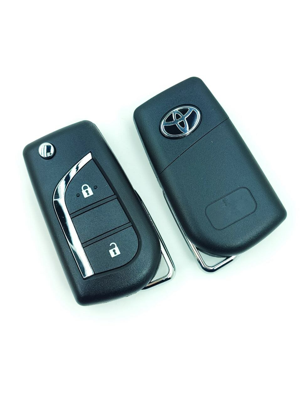 Корпус ключа зажигания (брелок) для Toyota Camry, RAV4, Corolla, Prado, 2 кнопки. для Тойота