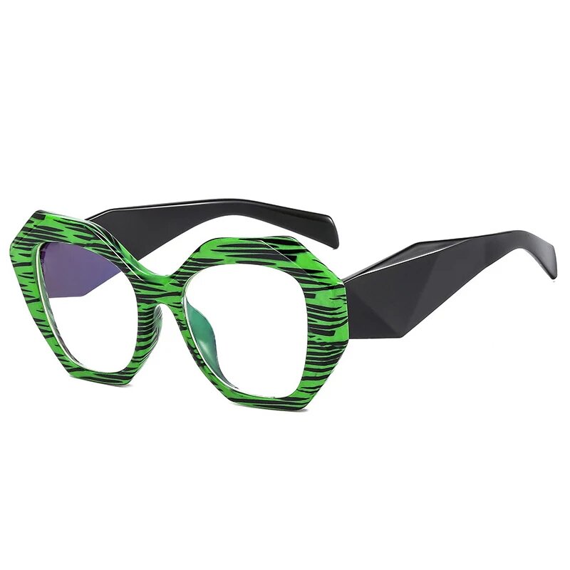 Очки SHAUNA SH28318, оправа Green Stripe Black, зеленые