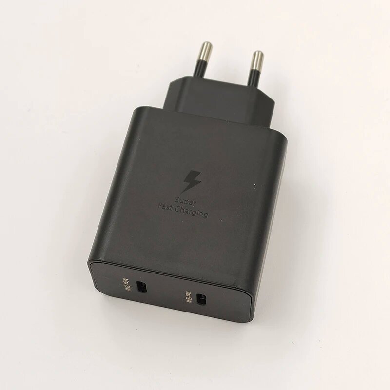 Samsung S25 S24 S23 S22 S21 S20 Plus Зарядное устройство 50 Вт Двухпортовый адаптер для сверхбыстрой зарядки для Galaxy Z Fold Flip 6 5 4 Note 20 Ultra
