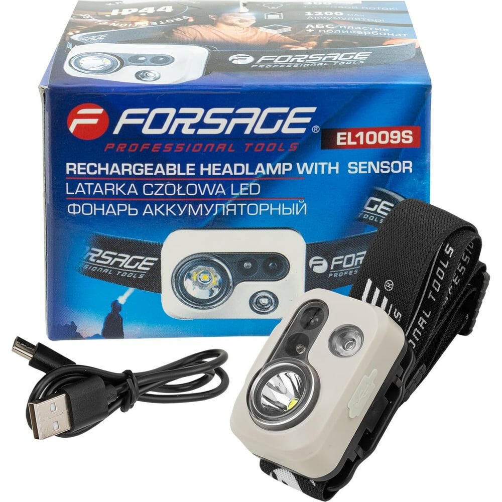 Светодиодный аккумуляторный фонарь Forsage F-EL1009S(61436)