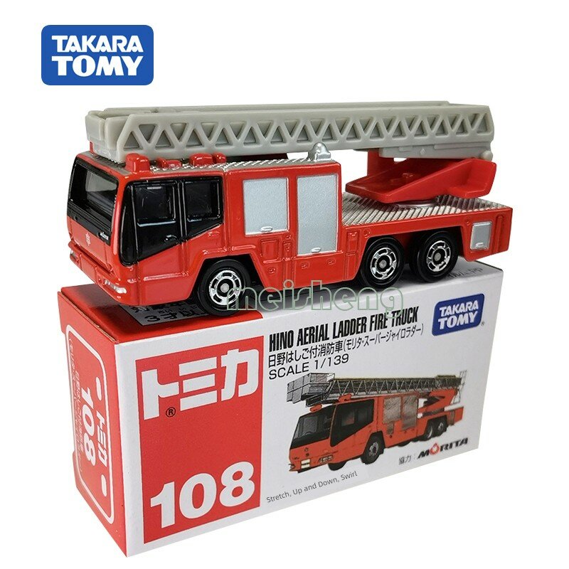 TOMICA 108-я годовщина пожарная машина Hino, модель 1:64 для коллекционеров спасательных служб