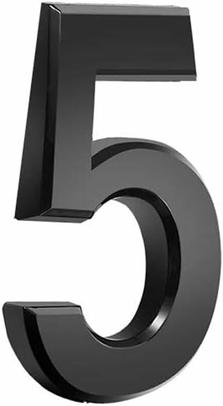 5 Самоклеящийся цифровой номер двери 7cm