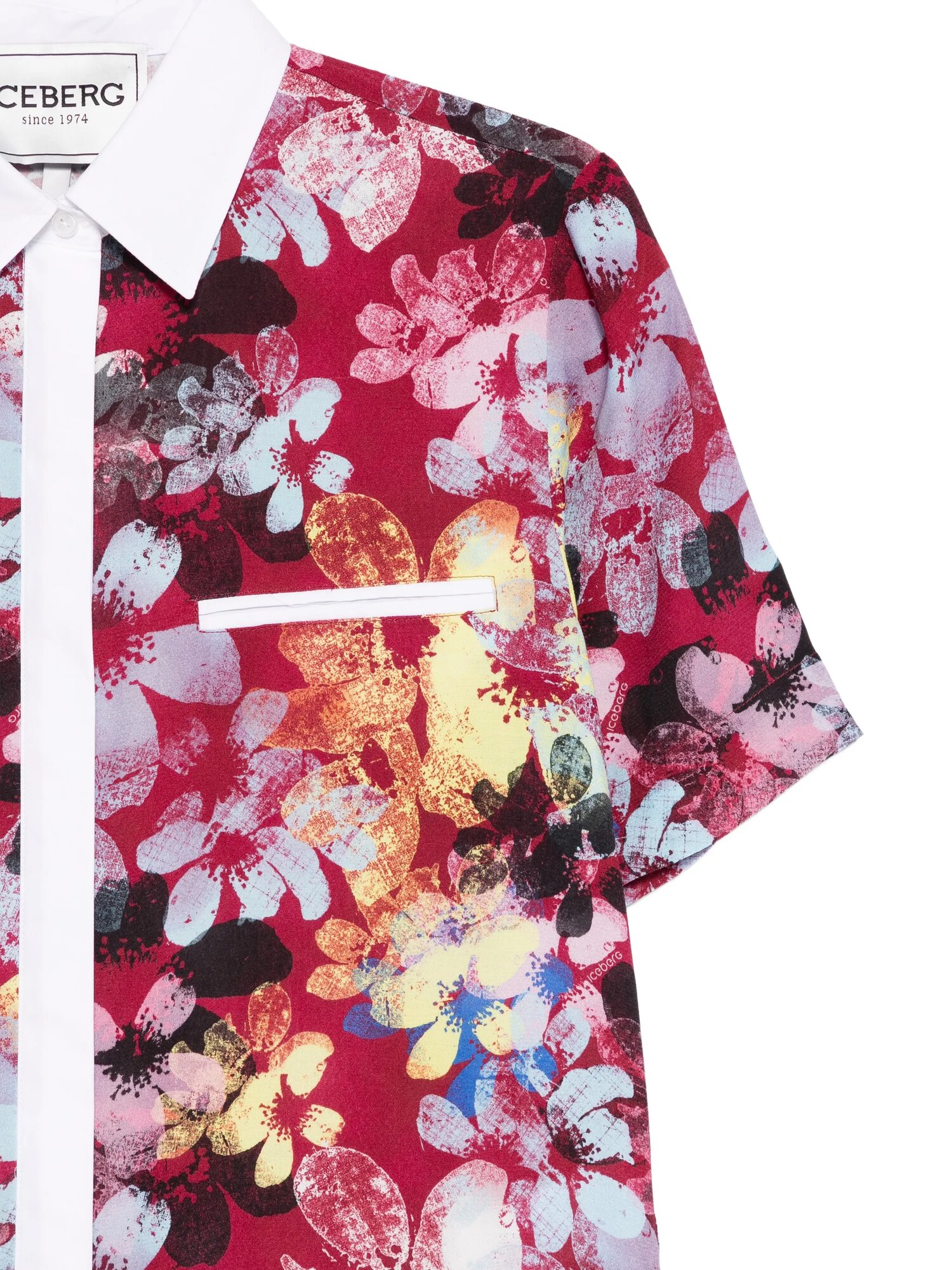 Рубашка Iceberg Flora-print collared shirt, размер 36 — фото 1