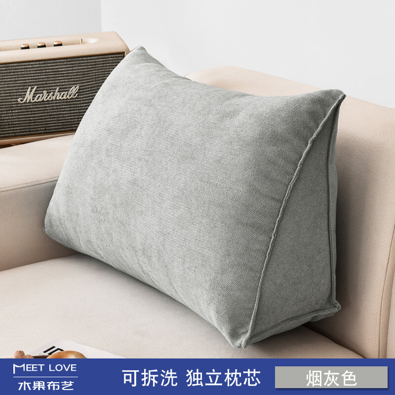 Подушка для спинки дивана, треугольная подушка для поясничной поддержки, мягкая подушка для татами, подушка для поясничной поддержки в гостиной, съемная и стираемая подушка для окна