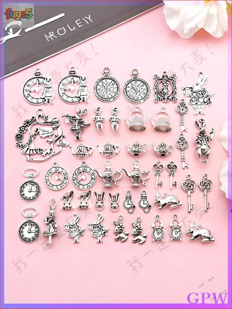 44 винтажных подвески в стиле Алиса в Стране чудес (25 дизайнов)-.