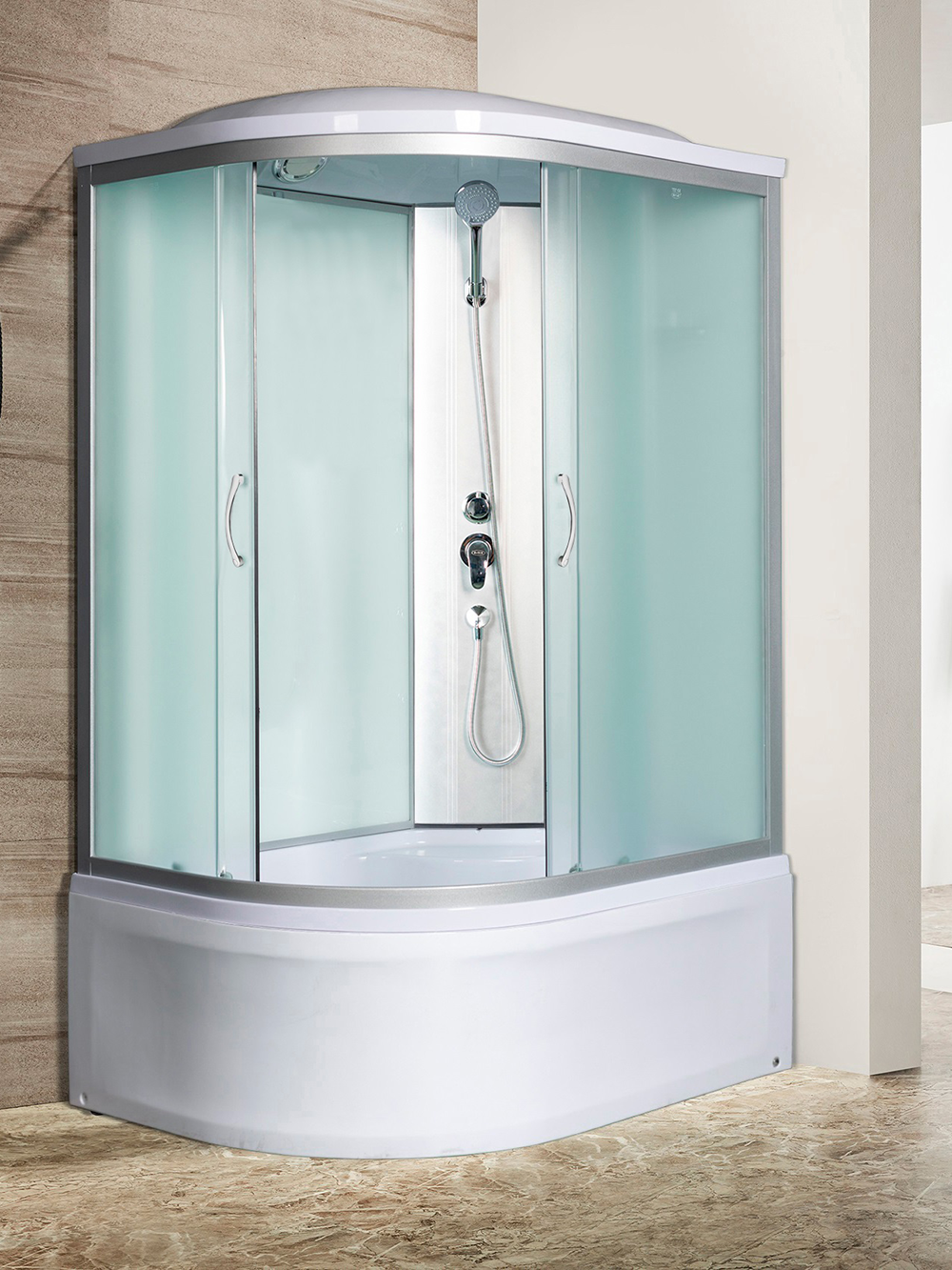 Душевая кабина River DESNA 120/90/44 МТ R, угловая, матовое стекло