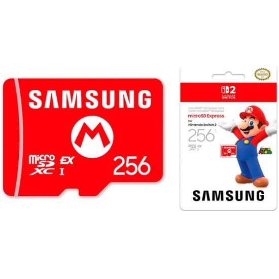 Карта памяти Samsung Express microSDXC 256Gb UHS-I U3 for Nintendo Switch 2