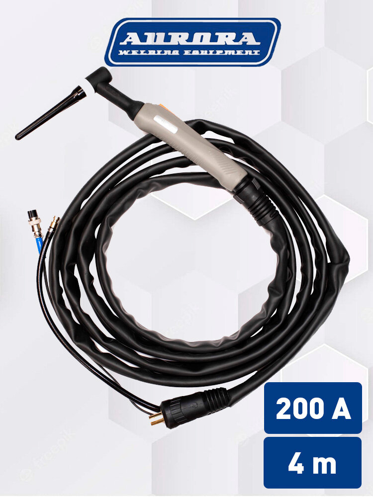 Горелка TIG 26 система 200 AC/DC P (32249+33826) 4м