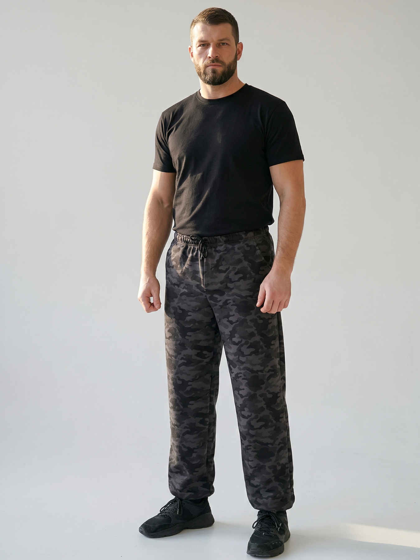 Брюки спортивные джоггеры камуфляжные