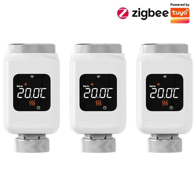 EZAIOT Термостатический клапан ZigBee (3 шт)