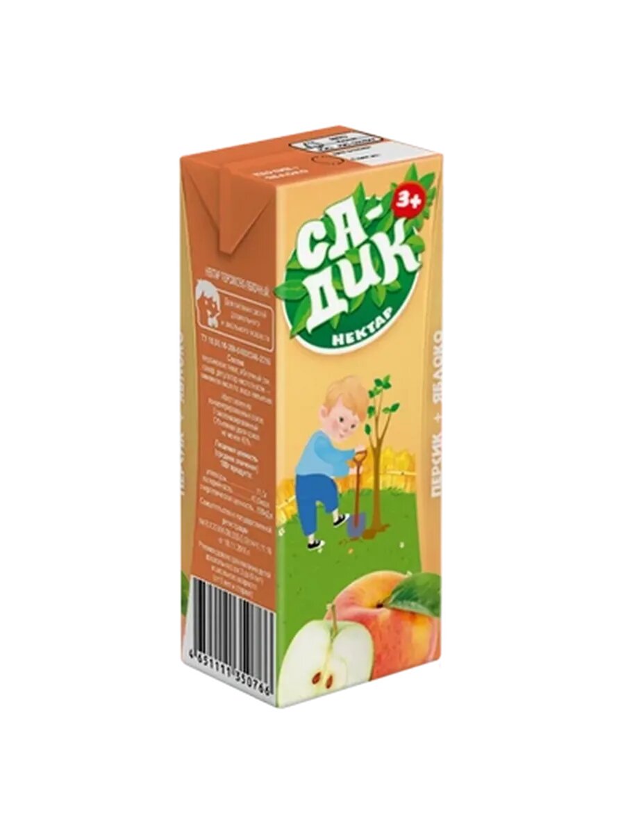Нектар Садик Персиково-яблочный 200мл
