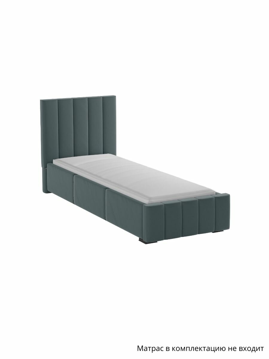 Домани, кровать односпальная интерьерная Нега 0,9 м, с подъёмным механизмом, 1060х1050х2230, Серый