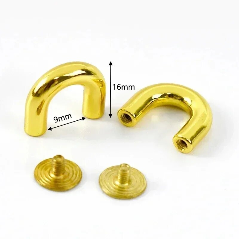 Металлические пряжки Meetee для сумок 10-30 шт. 10Pcs, KGold-9mm