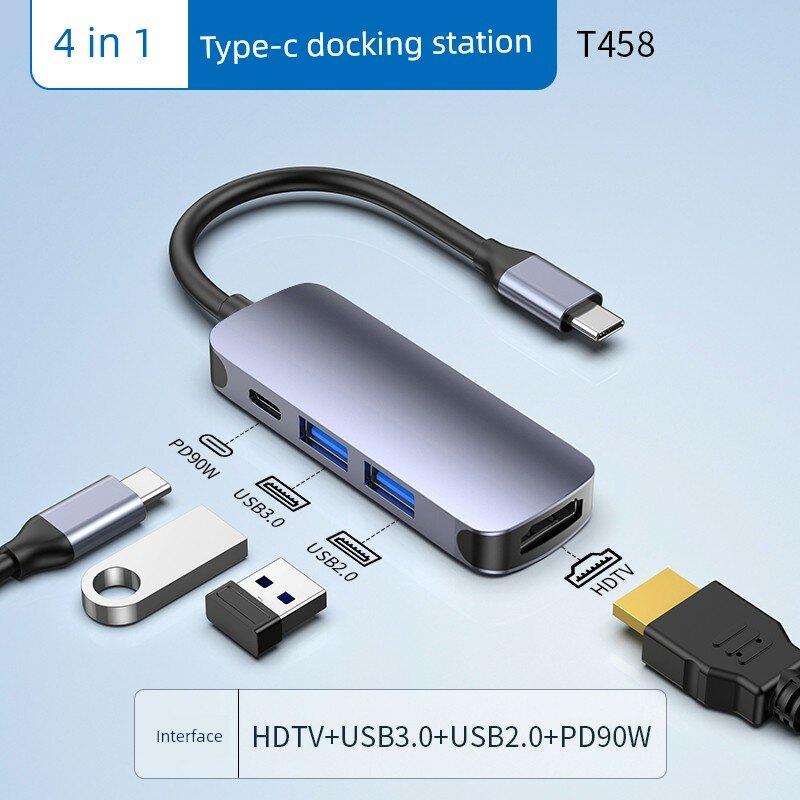 Многофункциональный USB-адаптер Type-C для док-станций Apple: MacBook Pro, MacBook Air 1, iPad, внешних накопителей,