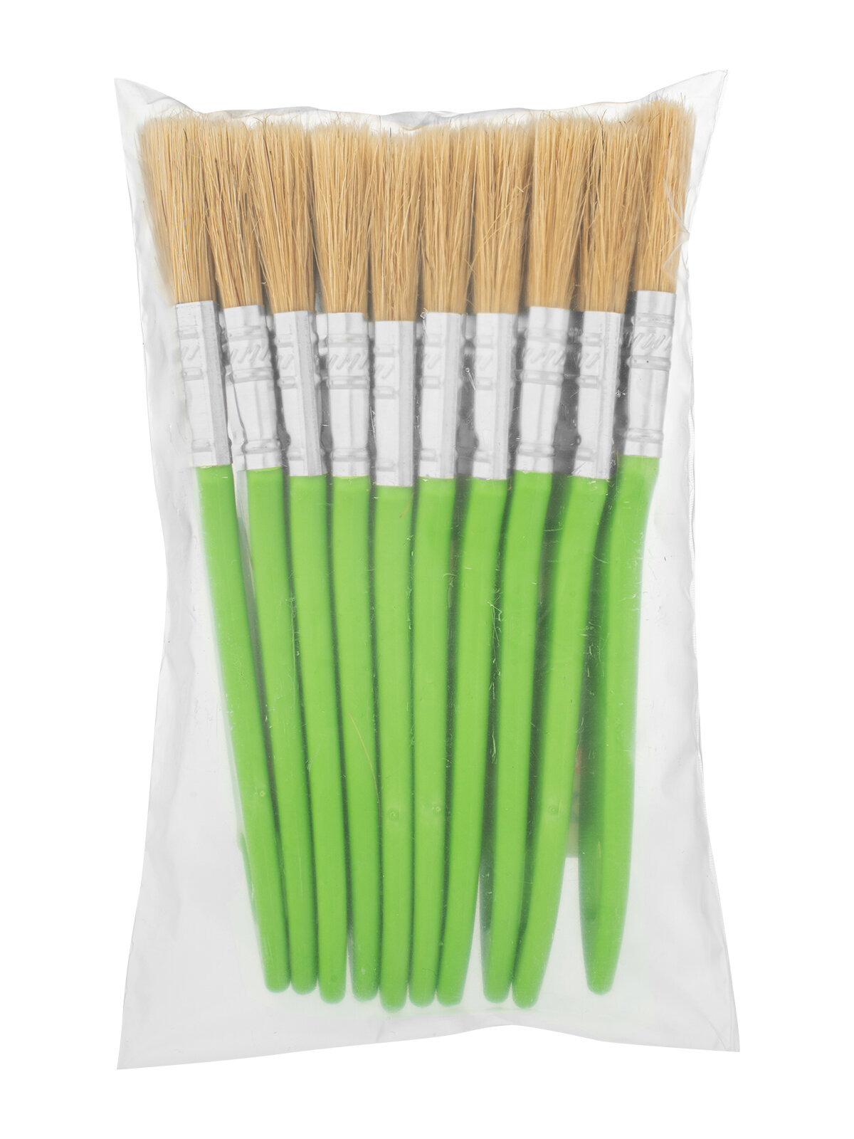 Кисть флейцевая Сибртех, 25*8, натуральная щетина, пластиковая ручка, 10шт, 82579