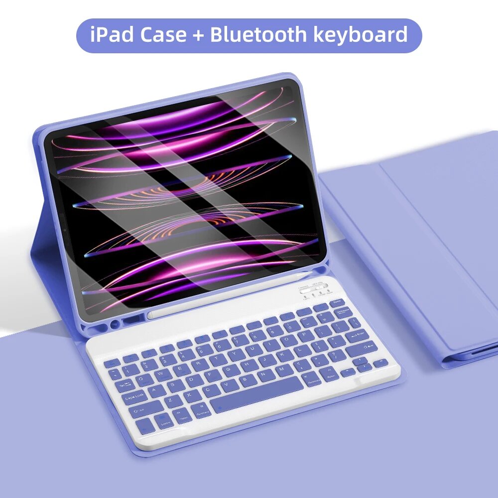Чехол с клавиатурой для iPad iPad Pro 11-in M4, Purple No Mouse