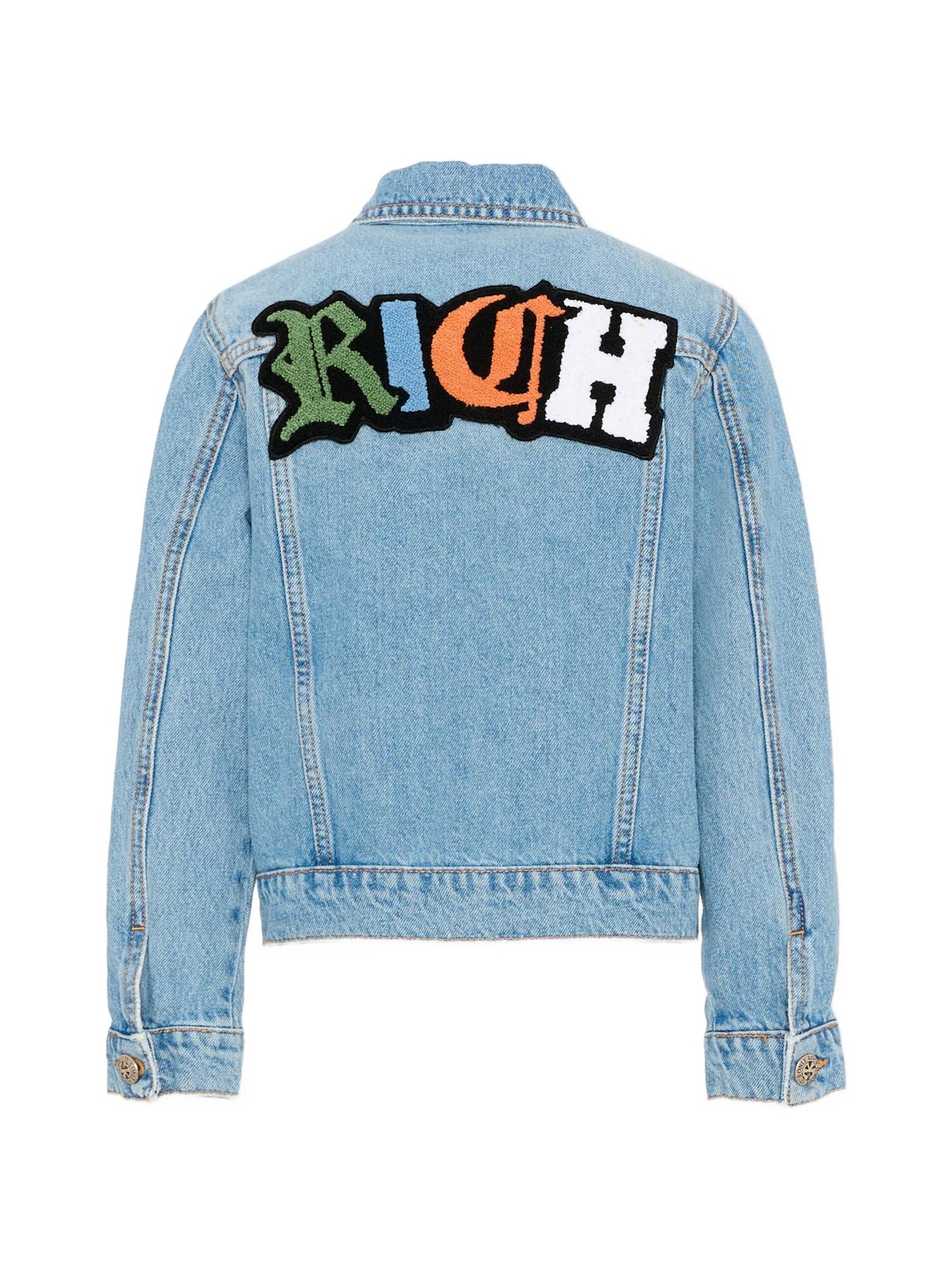 Куртка JOHN RICHMOND Appliqué denim jacket, размер 14 лет, синий — фото 1