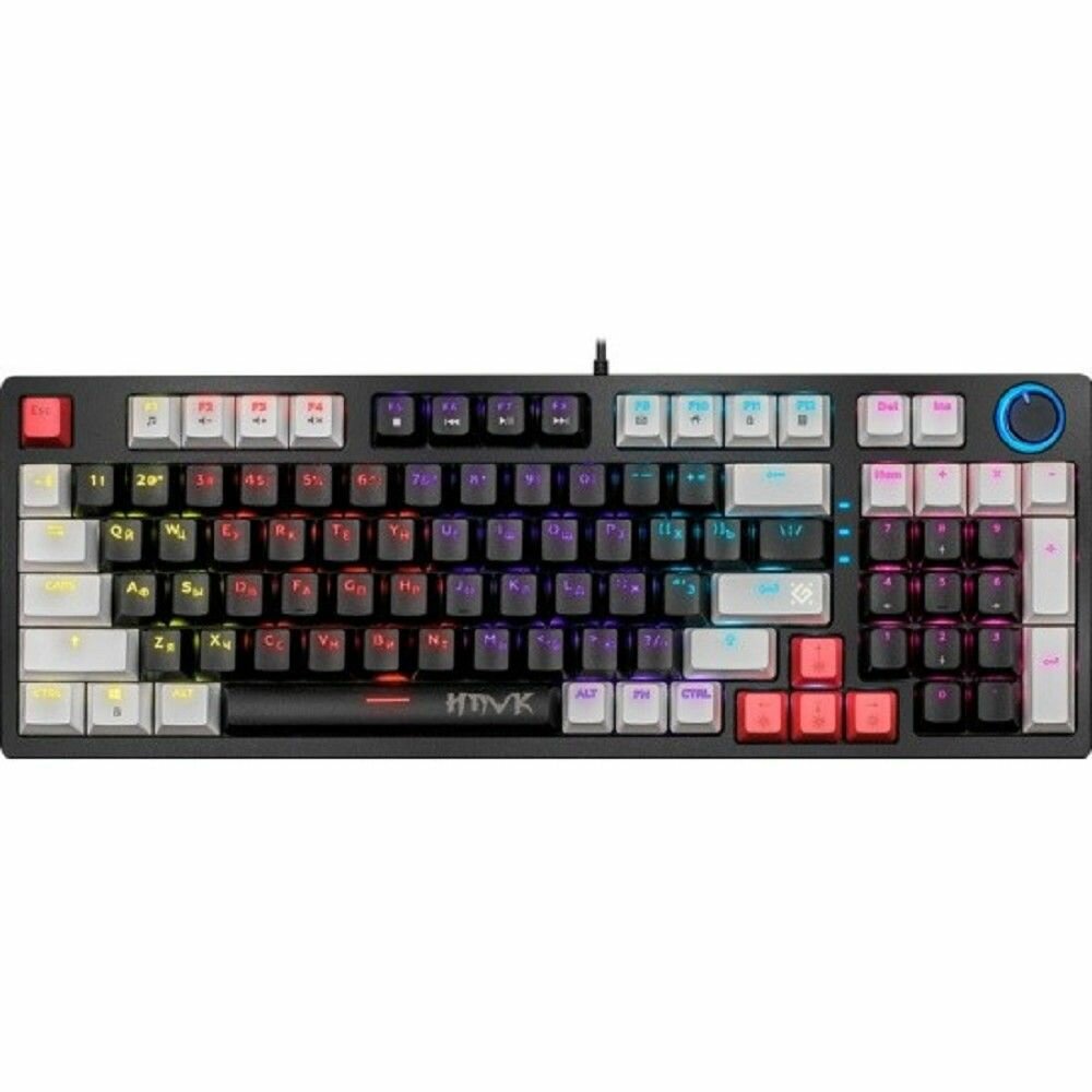 Defender Клавиатура Механическая клавиатура Hawk GK - 418 RU, радужн,97кн,1,5м, крас. свитч 45418