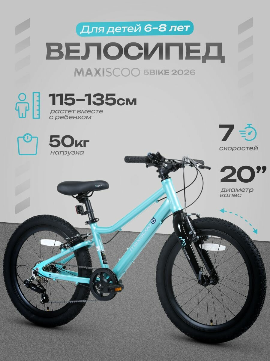 Велосипед детский двухколесный Maxiscoo 5BIKE 20" L (2026) MSC-M5-2024