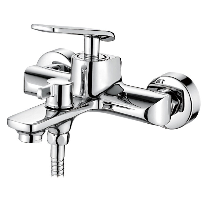 Смеситель для ванны с коротким изливом и душем Ledeme L3274