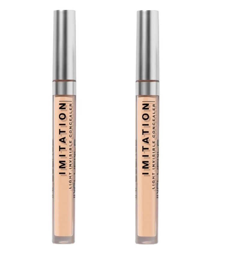 Консилер Influence Beauty легкий ImitationLight Invisible Concealer, тон 03 темно-бежевый, 2,6 мл - 2 штуки
