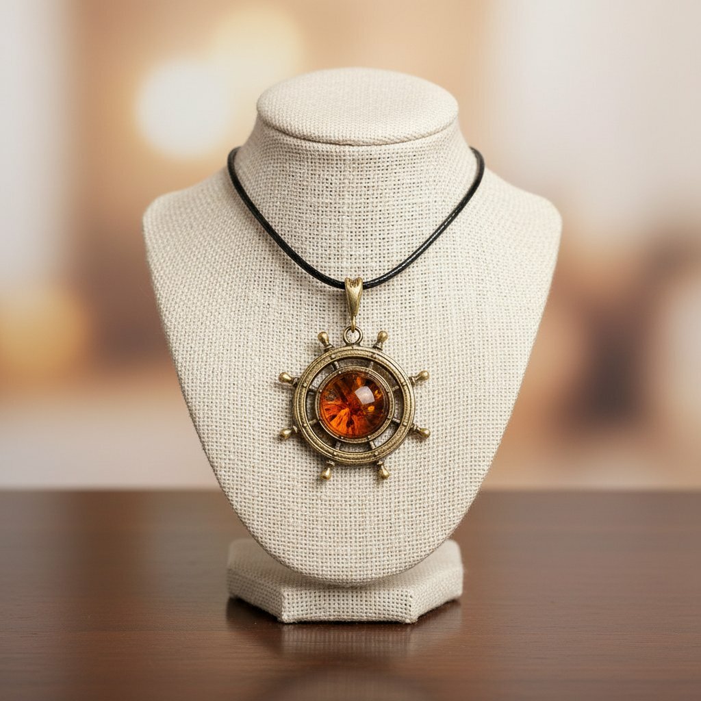 Колье, янтарь