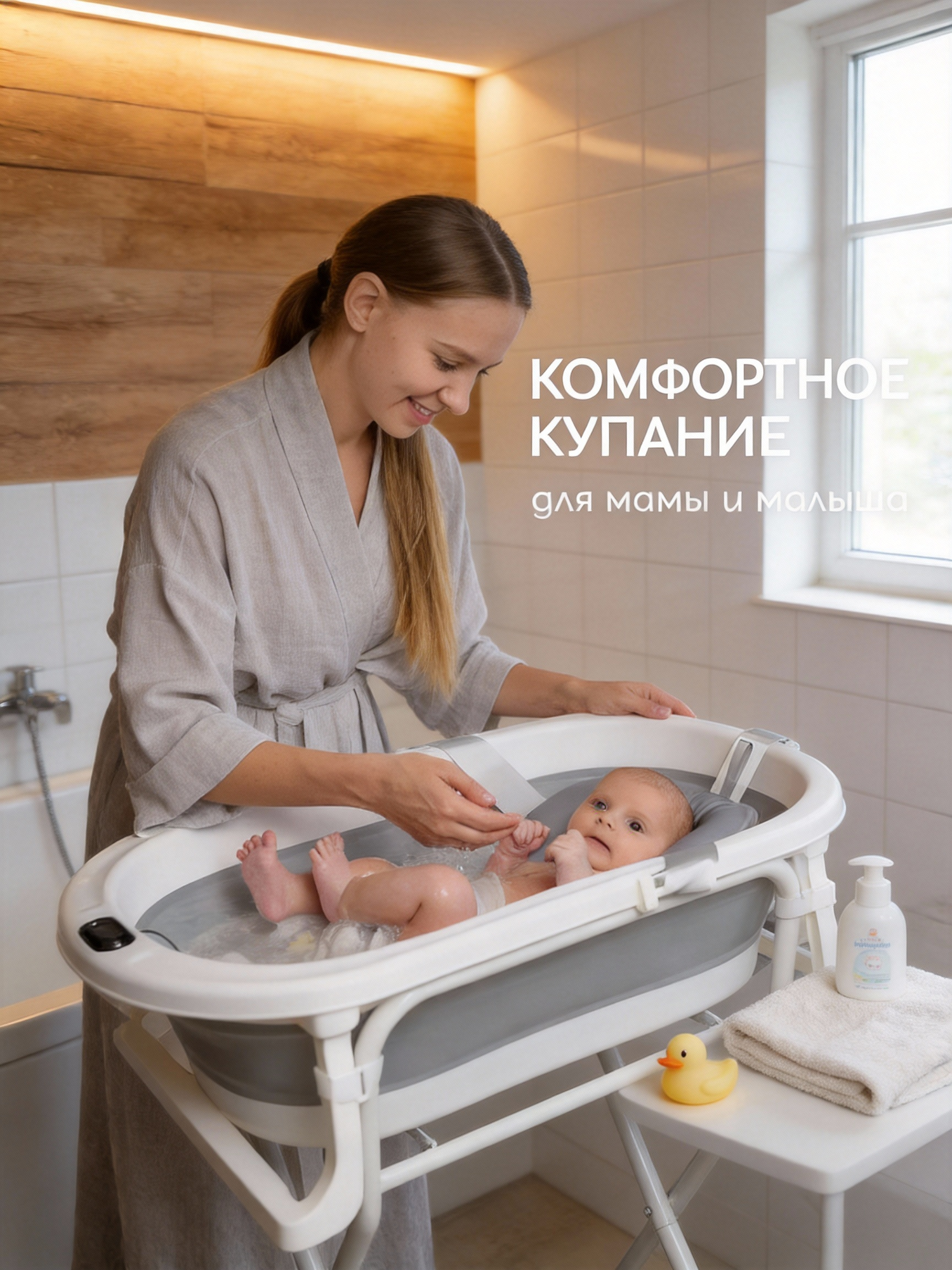 Складная подставка для ванночки, одиночный кронштейн для купания новорожденных, универсальная устойчивая опора с комфортной высотой
