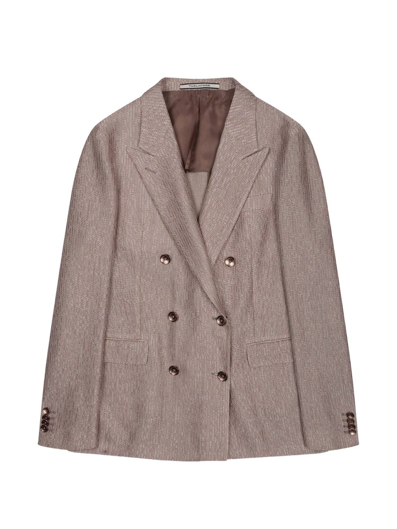 Пиджак Double-breasted textured blazer