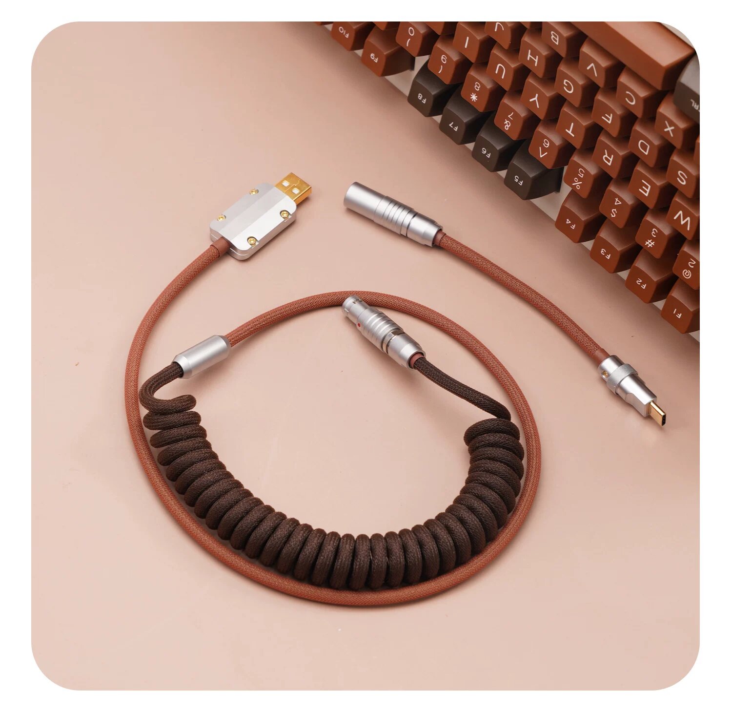 Кабель для механических клавиатур с разъемом Type-C к PH/XH, 1,5 м, плетеный, цвет Темно-синий, профессиональный и
