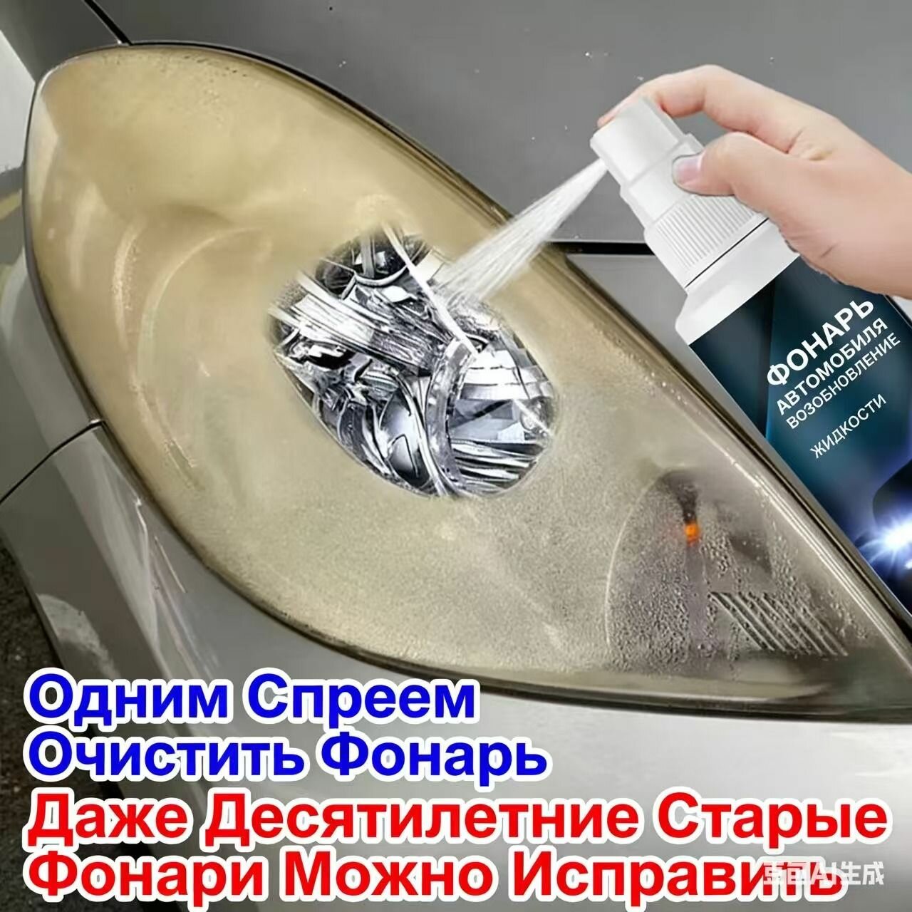 Средство для восстановления фар удаление жёлтизны и помутнений полировка фар автосвет оптика