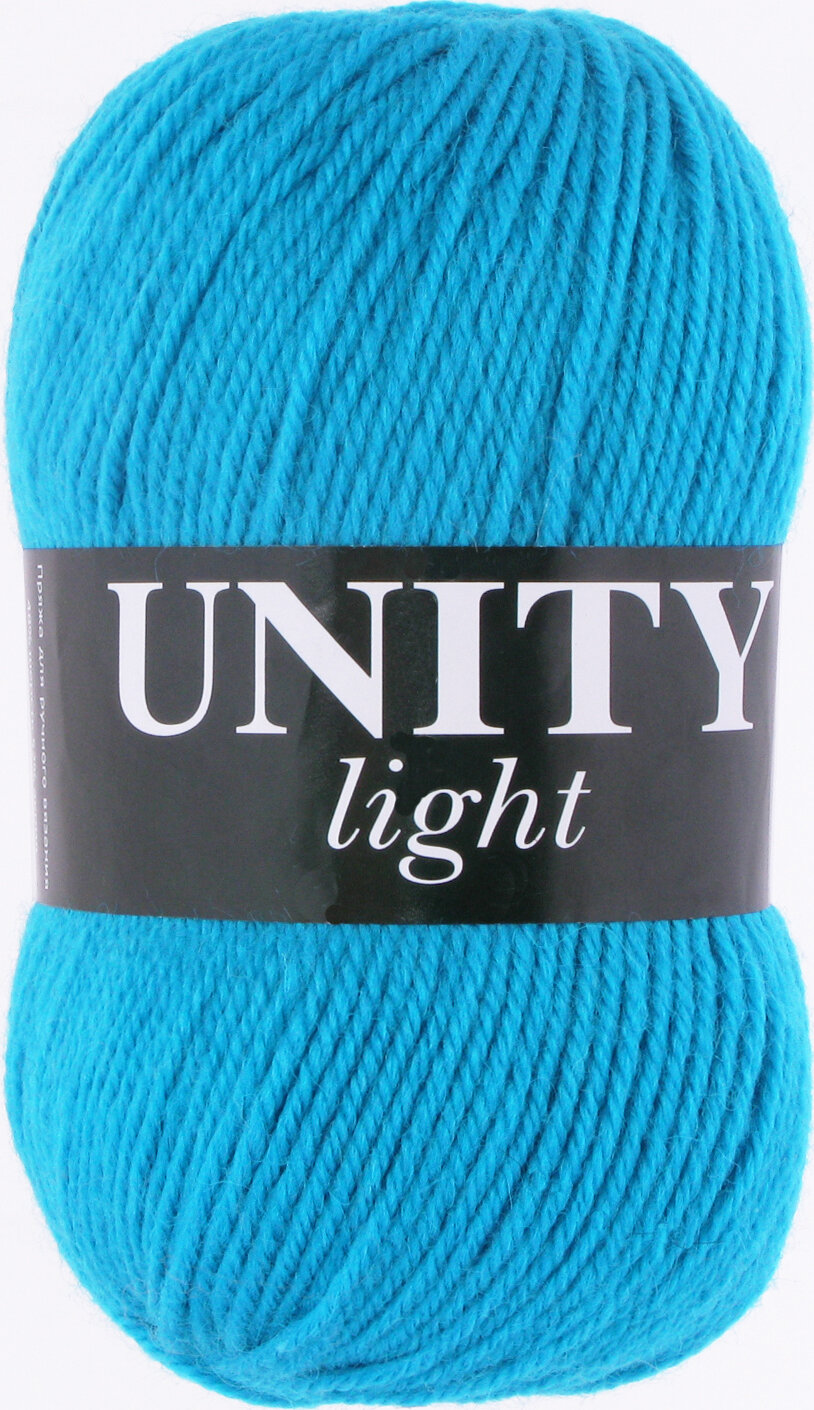 Пряжа Vita Unity Light 6041 (5 мотков по 100г/200м) яркая бирюза
