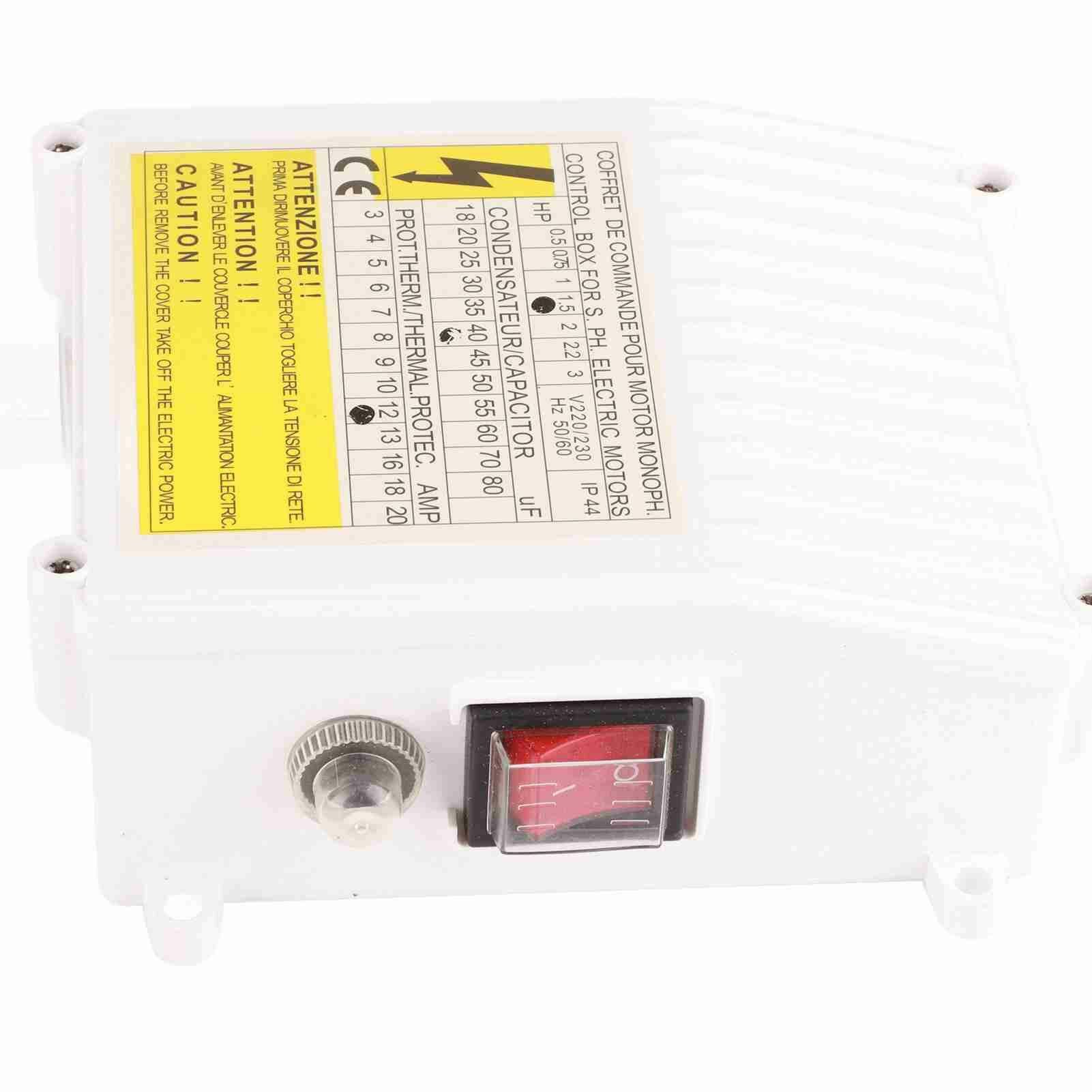 1100 Вт Внешний блок управления погружным насосом для глубокой скважины из нержавеющей стали, аксессуары для конденсатора бытового водяного насоса