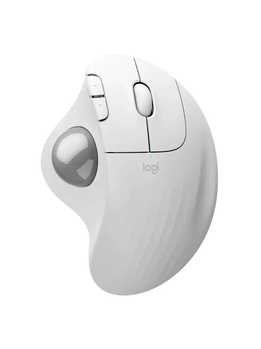 Logitech Ergo M575S, белый/серебристый шарик, беспроводная мышь