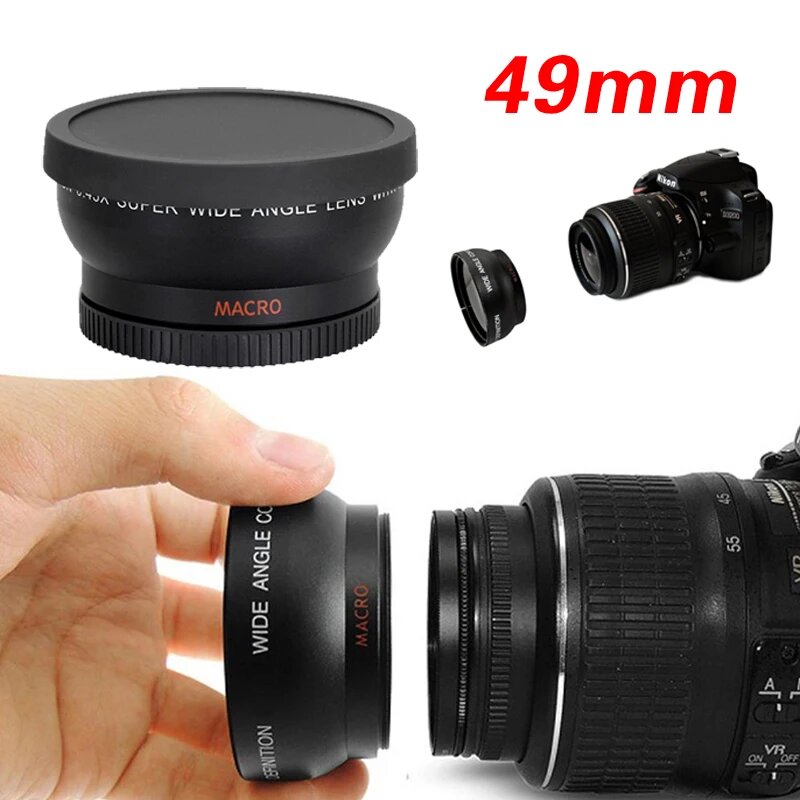 Manbily 49mm широкоугольный объектив для Canon
