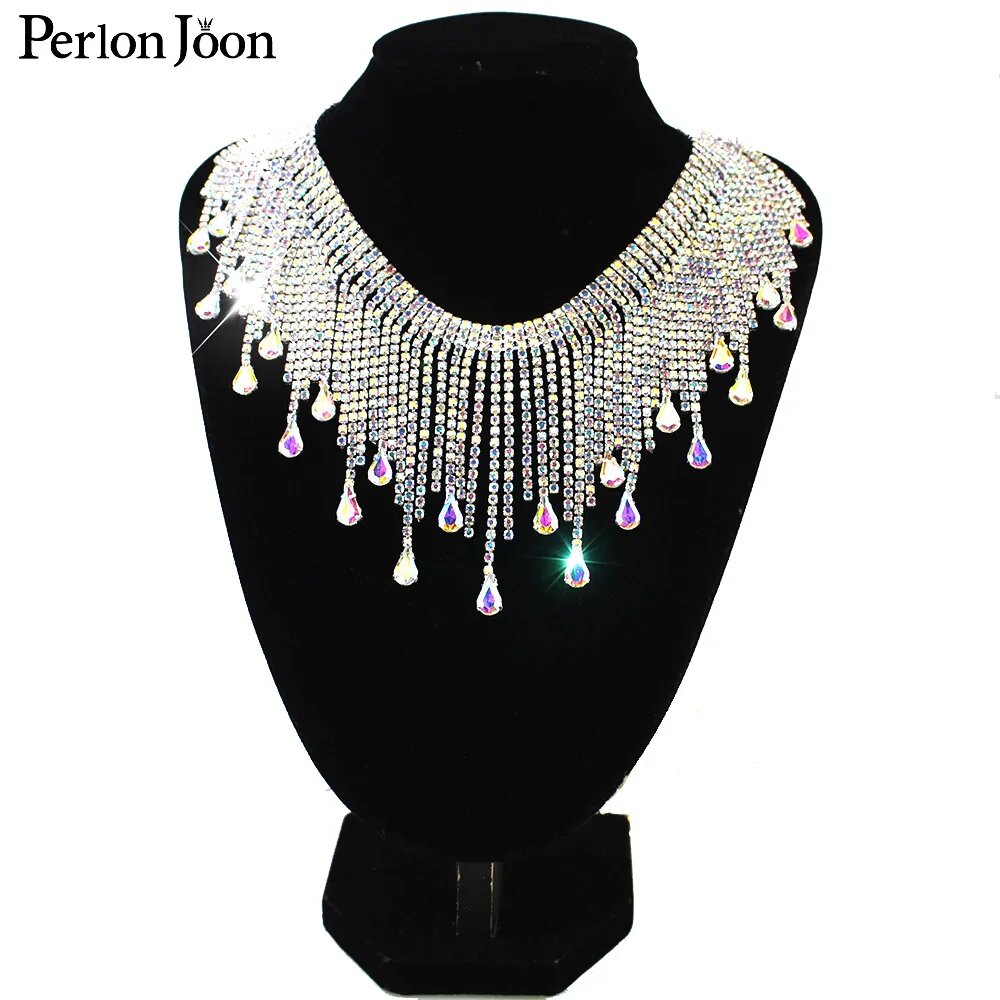 Стразы Perlon Joon, 2 ярда, AB-Gold — фото 1