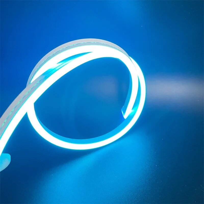 Неоновая лента голубая 1м, ice blue