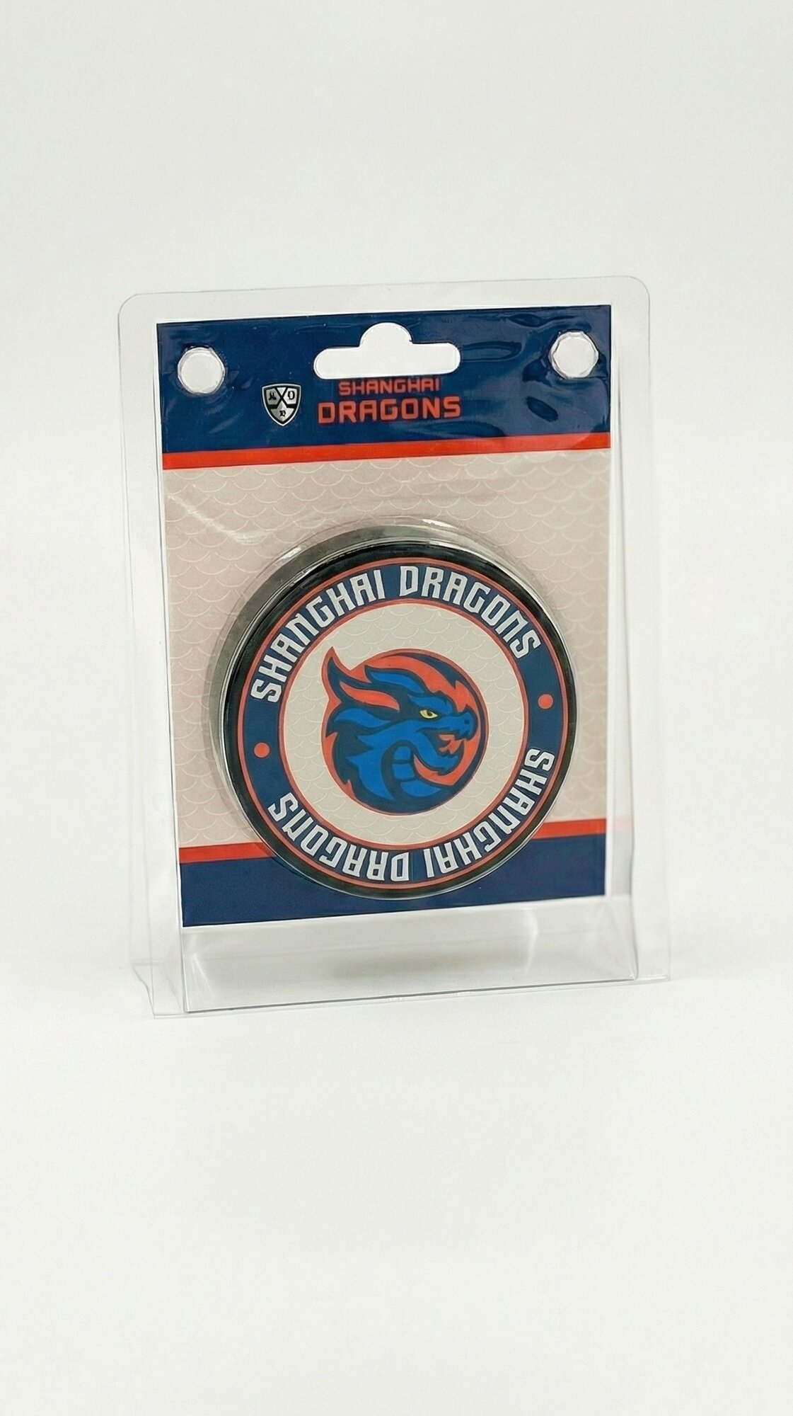 Шайба сувенирная с логотипом ХК "Шанхайские Драконы"