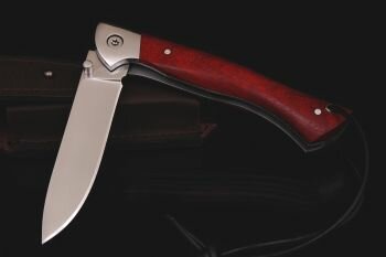 Нож "Легионер 2" Клинок Bohler N690. Больстер нержавеющая сталь. Рукоять дерево Падук.