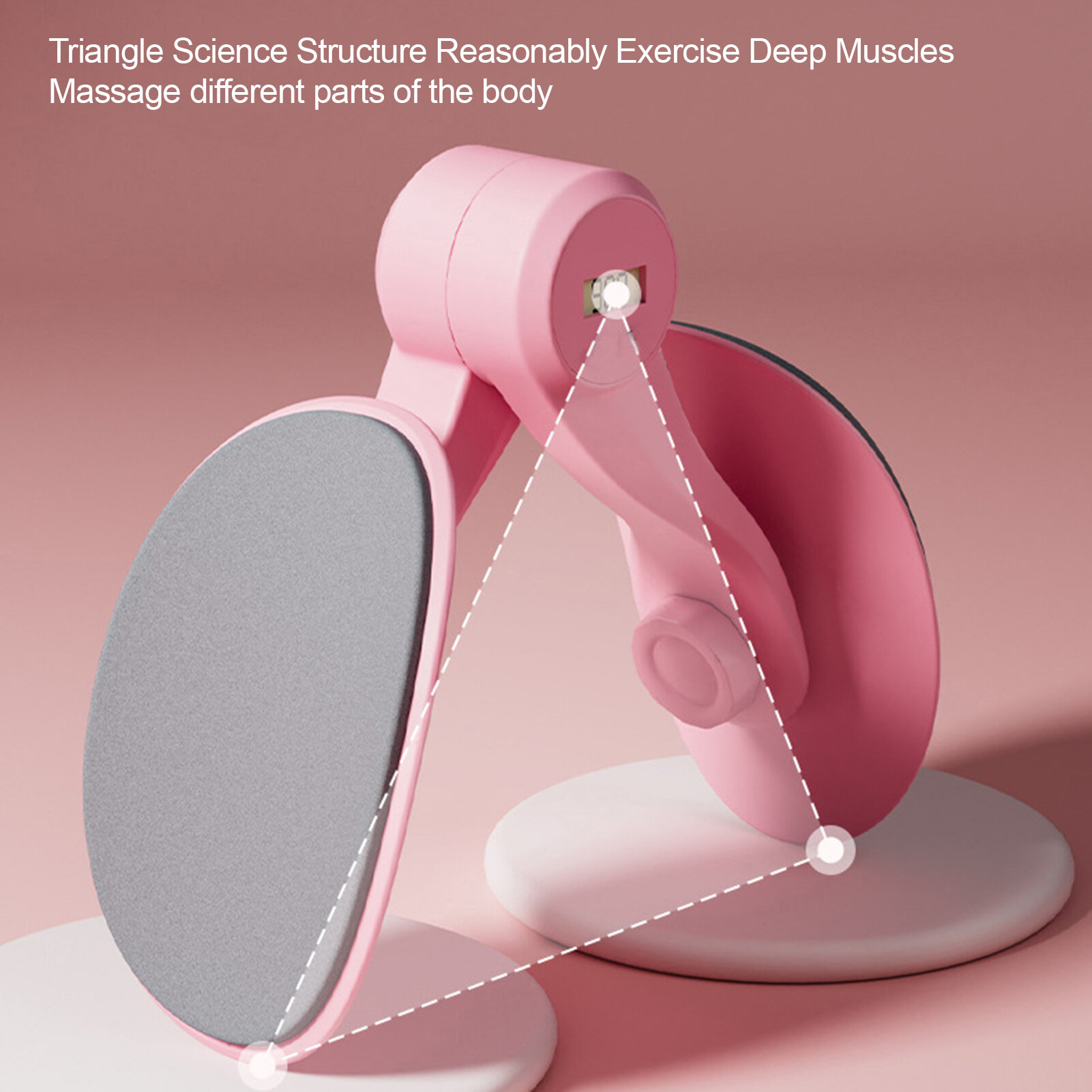 Тренажер для ног женский, для тренировки мышц тазового дна, йога-машина для сведения ног, розовый, с счетчиком
