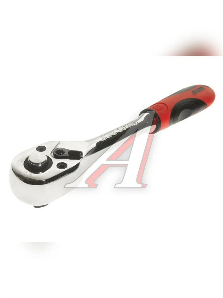Ключ трещотка 3/8" 72 зуба 200мм резиновая рукоятка JTC