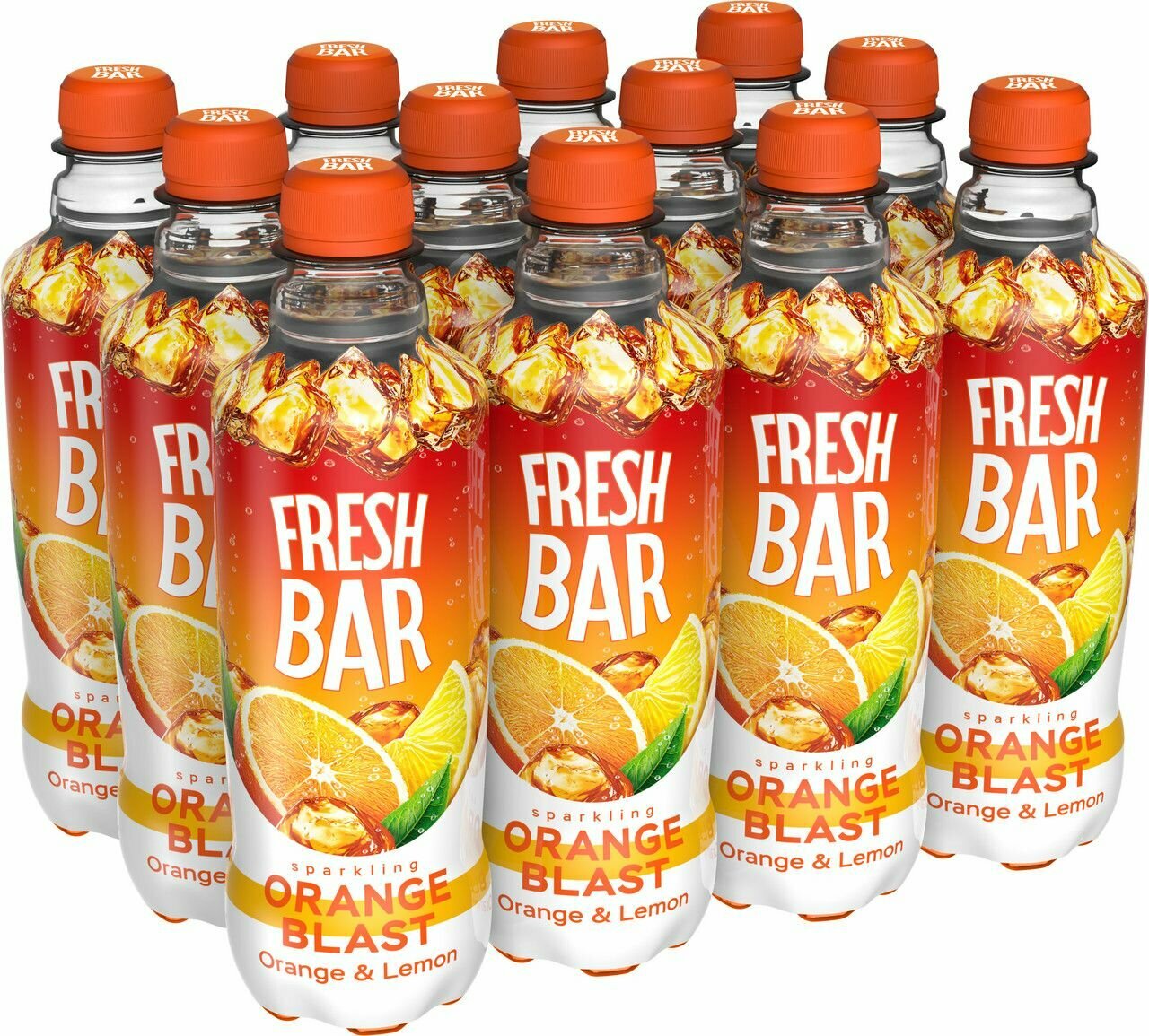 Fresh Bar Напиток газированный Апельсин-лимон, 480 мл, 12 шт