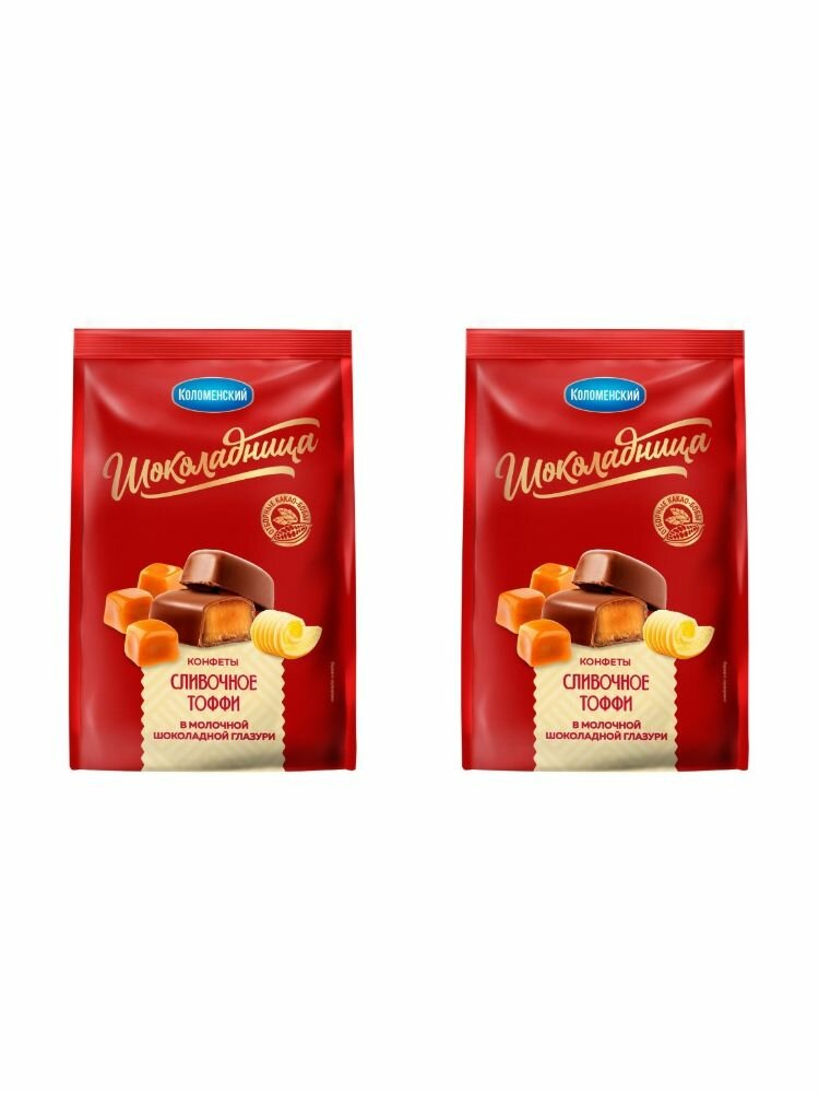 Шоколадница Конфеты жевательные сливочное тоффи, 160 г, 2 шт