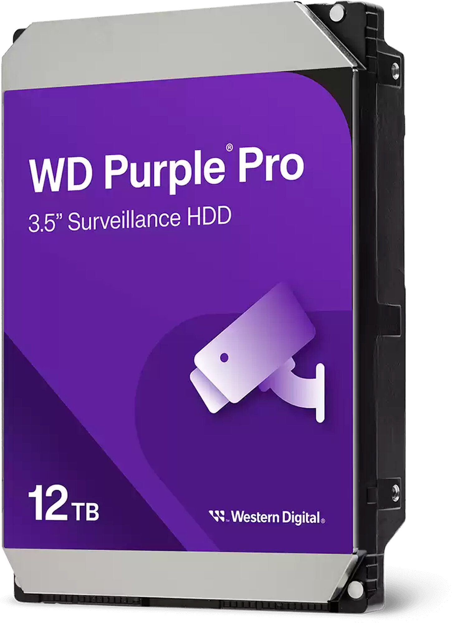 Жесткий диск HDD 12Tb Western Digital SATA-III, 256Mb, 7200rpm, Purple Pro (WD122PURP)