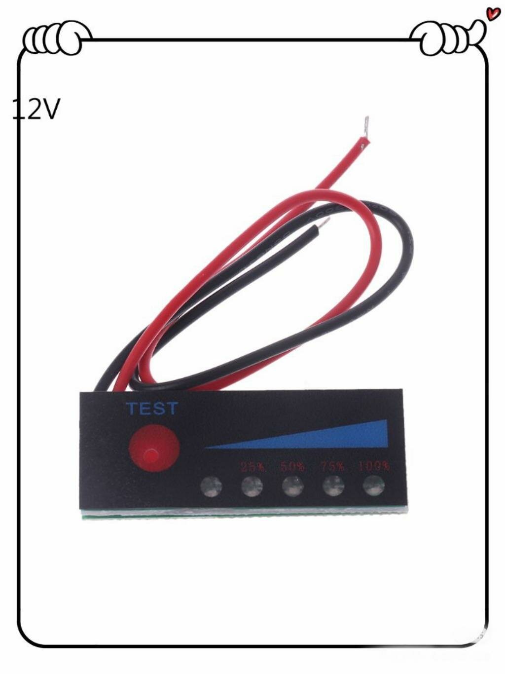 Индикатор уровня заряда батареи, 12V