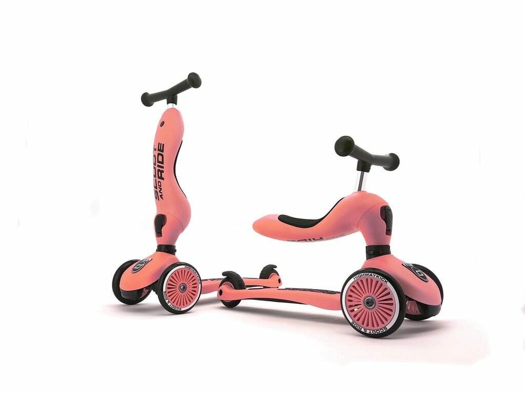 DECATHLON самокат Decathlon Highwaykick 1, черный, розовый