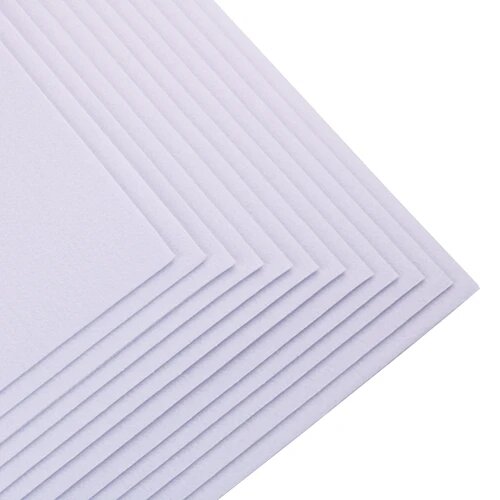 Нетканый фетр 3мм, 30x30 см, полиэстер/акрил, для рукоделия Белый, 1 piece5