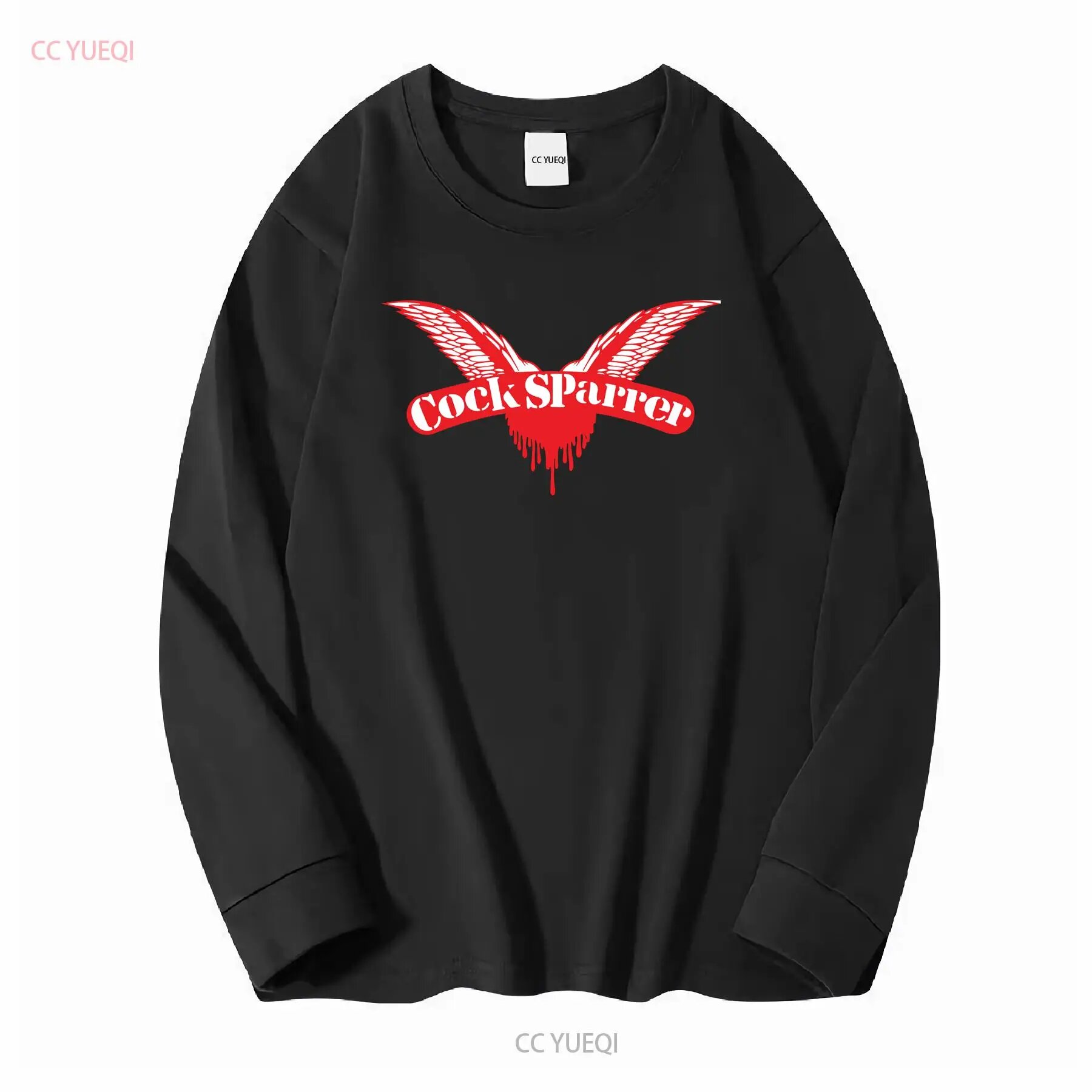 Футболка COCK SPARRER черная хлопок S XXL S, Черный, black long sleeves
