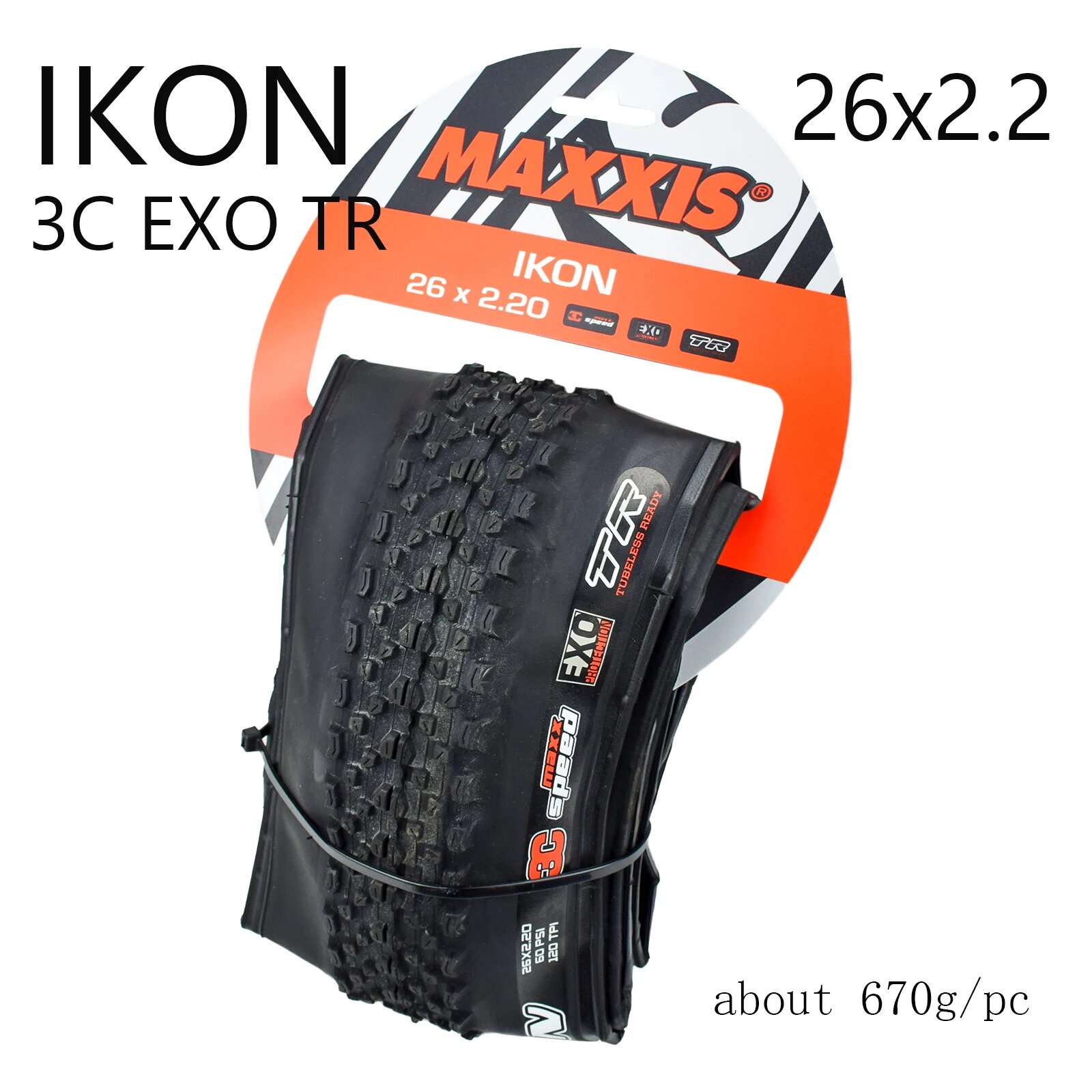 MAXXIS IKON 26x2.2 EXO TR Tubeless Ready