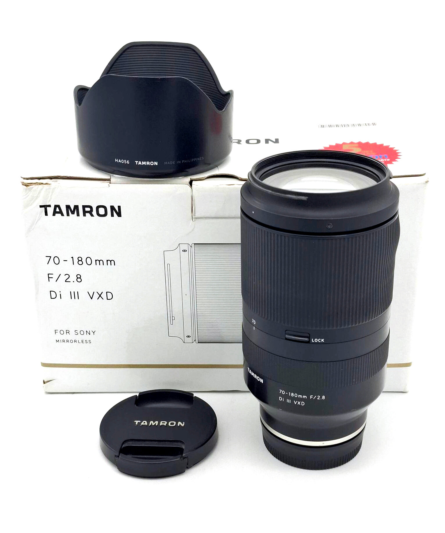Объектив Tamron 70-180mm f/2.8 Di III VXD Sony FE - c.н.006104