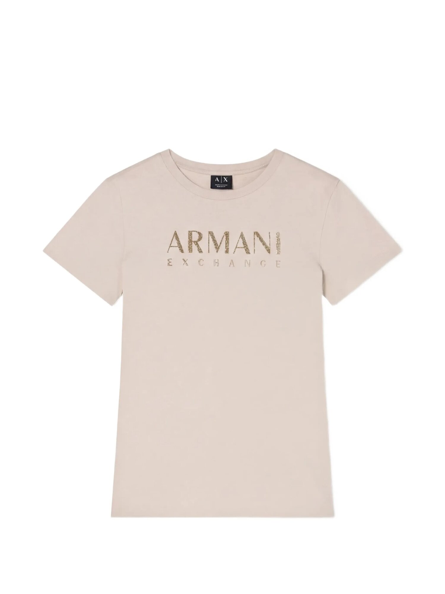 Футболка Armani Exchange Rhinestone-logo T-shirt, размер 42
